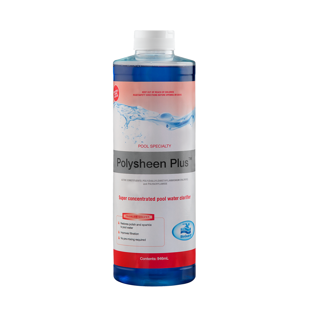 BioGuard Polysheen Plus 946ml from Aquanort Pools in Marlborough, NZ